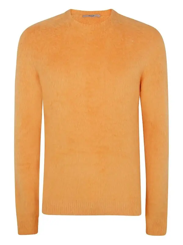 NUUR Long Sleeve Pressed Gauze Round Neck Sweater