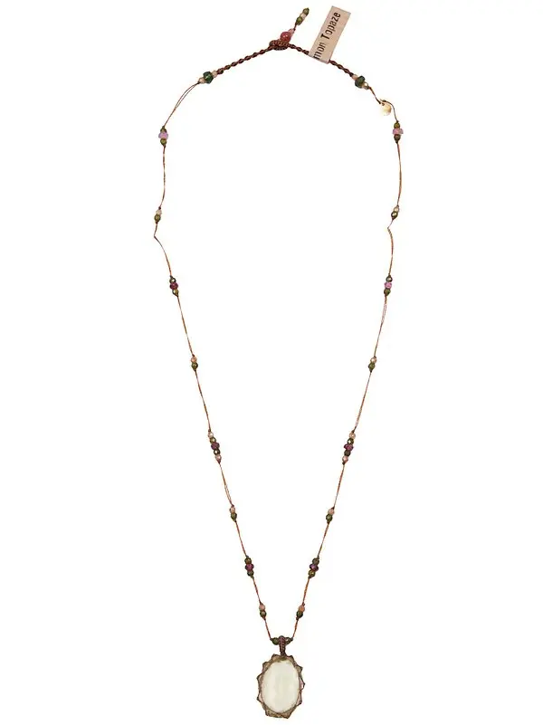 SHARING Tibetan Pendant Necklace - Pink