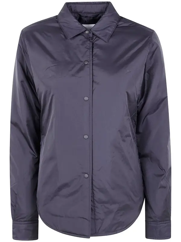 Aspesi Button-down Shirt With Logo - Black