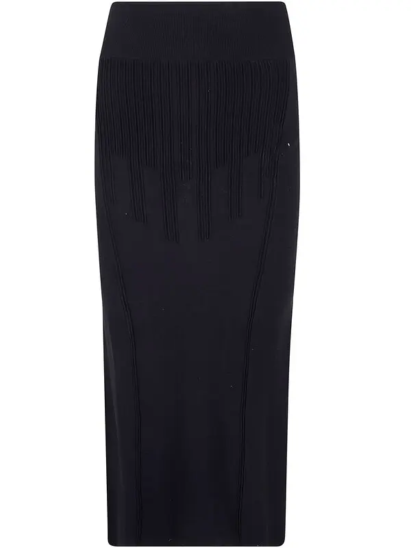 MUGLER Classic Midi Dress - Black