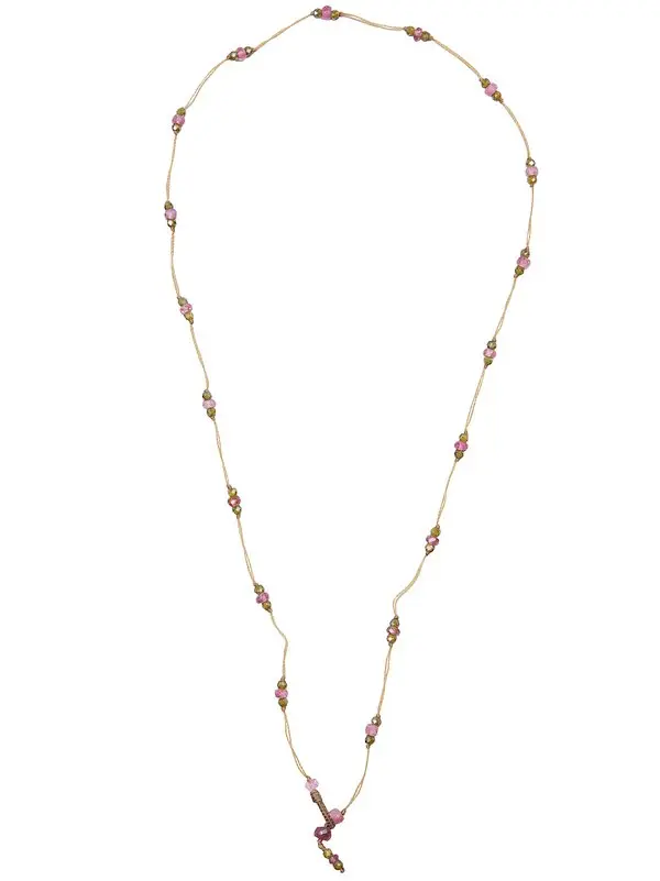SHARING Loopy Duo Tourmaline & Henne Necklace - Multi