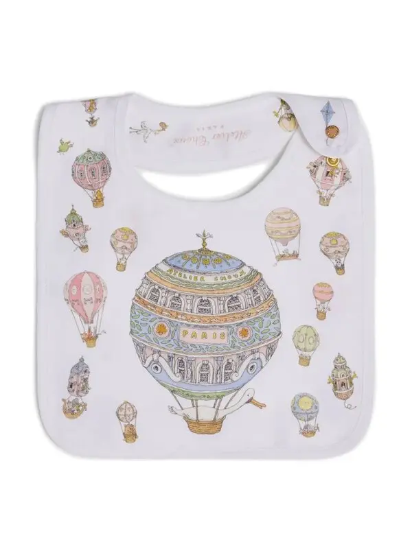 ATELIER CHOUX Hot Air Balloons" Bib - Multi
