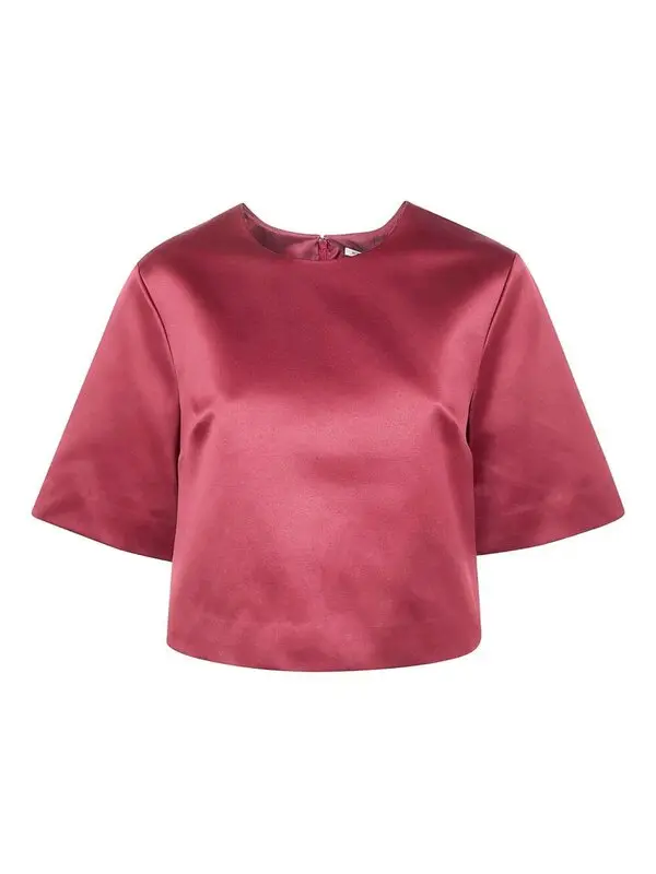 BY MALENE BIRGER Hania Cropped Top - Brown