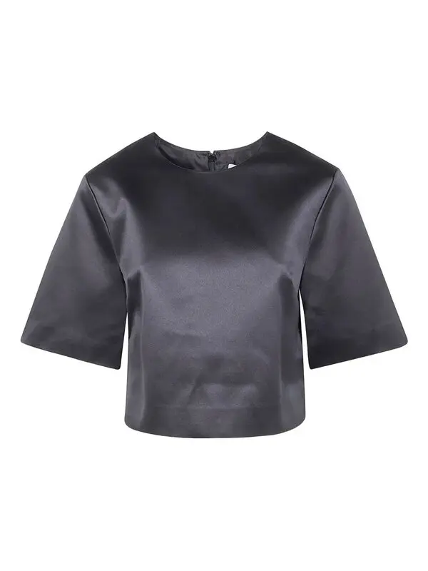 BY MALENE BIRGER Hania Cropped Top - Black