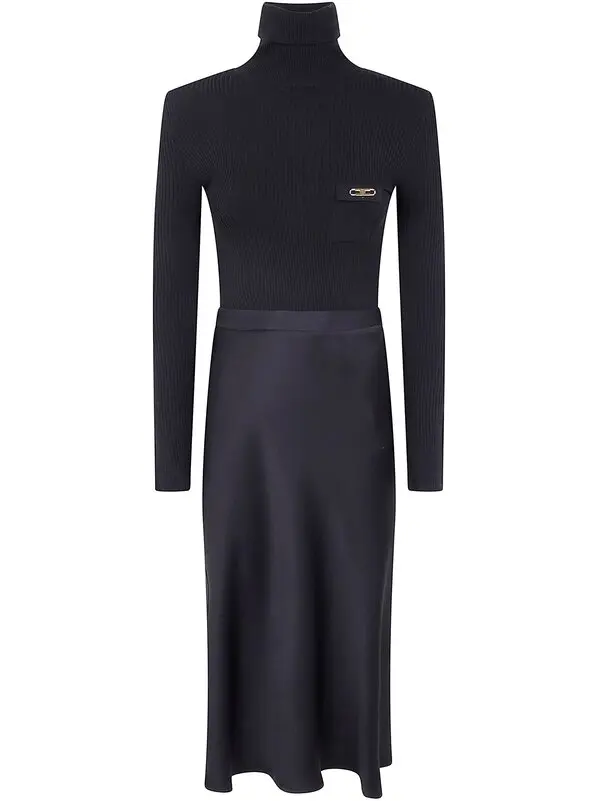 Elisabetta Franchi Double Fabric Dress