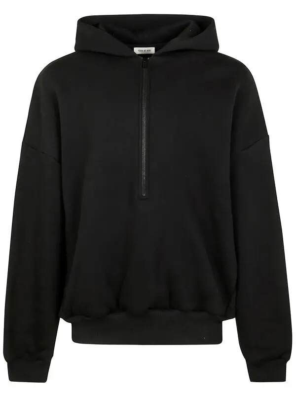 Fear Of God Eternal Half Zip Hoodie - Black