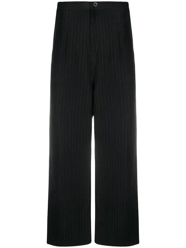 Y`S Pinstripe Straight Leg Pants