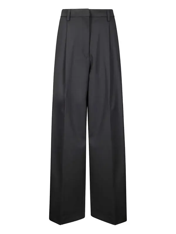 THELATEST Wool Polyester Ab Trousers - Black