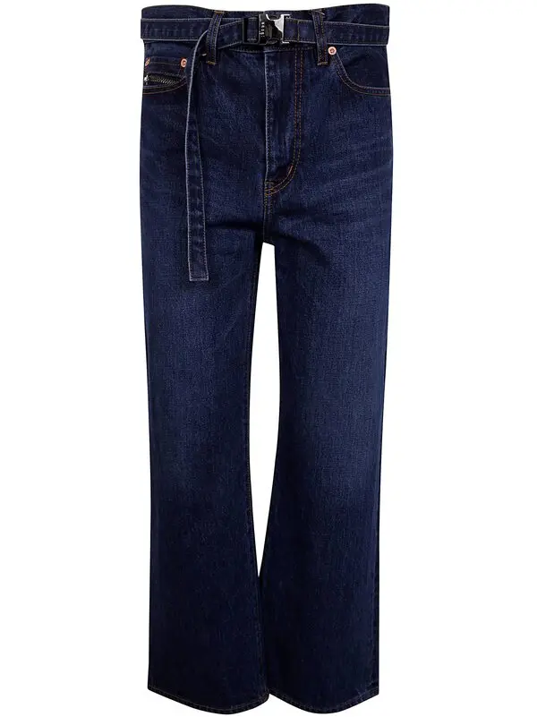 Sacai Boot Cut Denim Pants - Blue