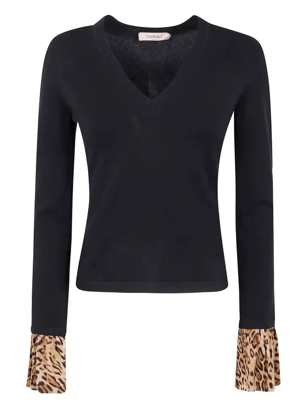 TWINSET V-neck Long-sleeve Top