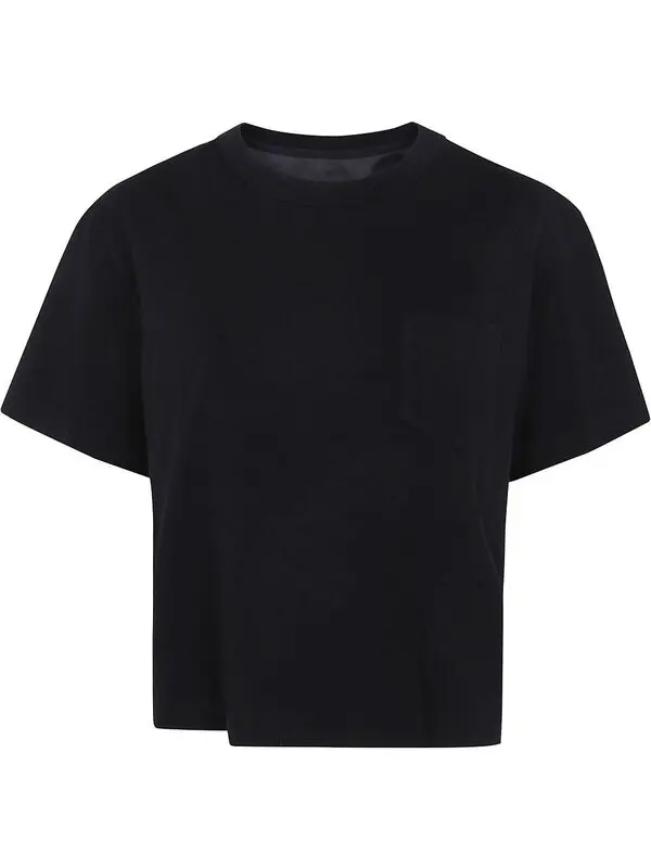 Sacai Nylon Twill Mix Cotton Jersey T-shirt
