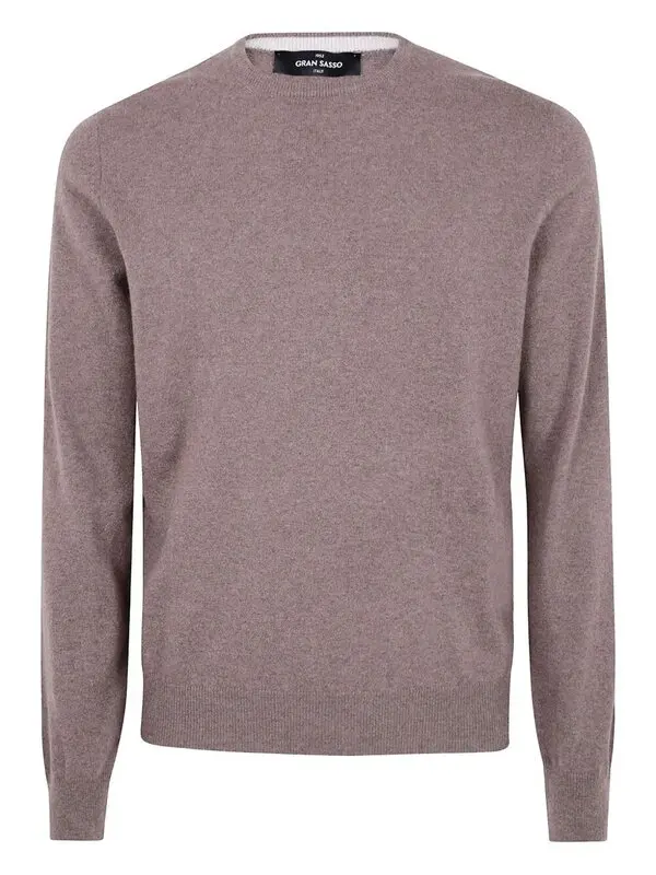 GRAN SASSO Round Neck Sweater - Brown