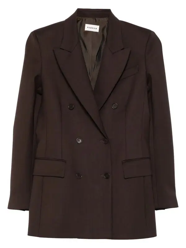 P.a.r.o.s.h Double-breasted Blazer - Brown