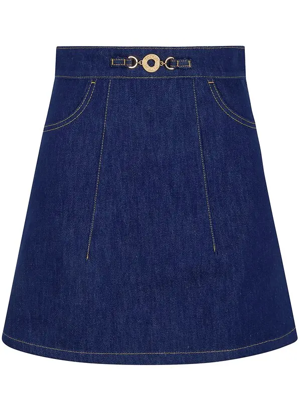 PATOU A-line Mini Skirt - Blue