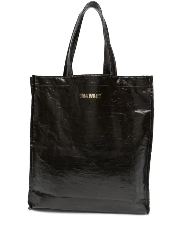 UMA WANG Small Canvas Shopping Bag - Brown