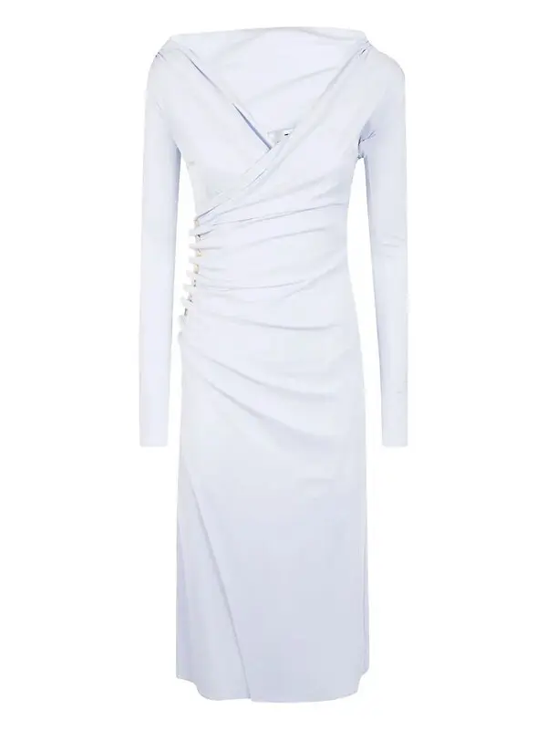 Elisabetta Franchi V Neck Midi Dress