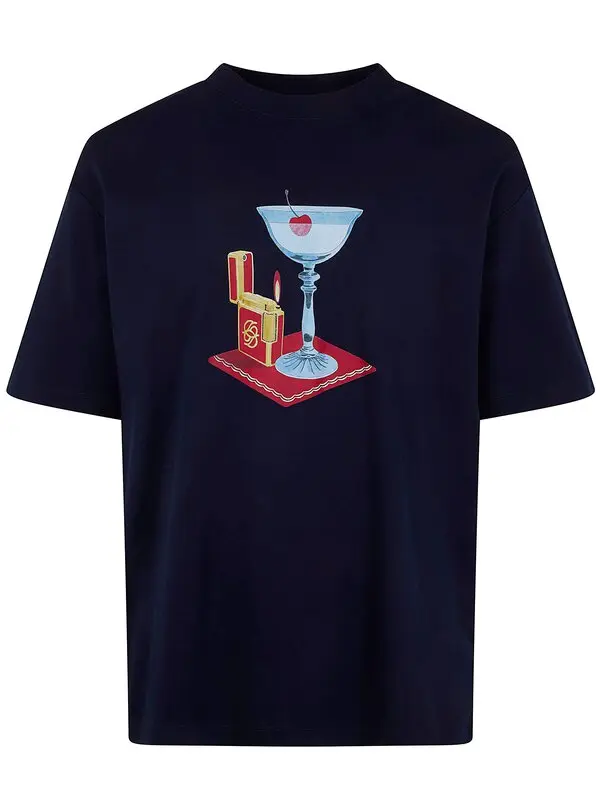 Drole De Monsieur Cocktail" T-shirt - Blue