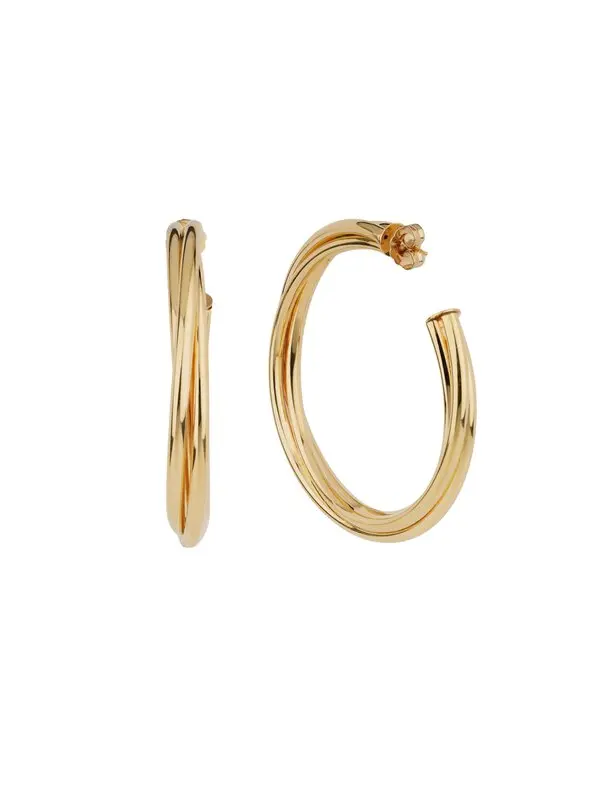 Gas Bijoux Bo Atik Fine' Gold Plated Round Earrings - Metallic
