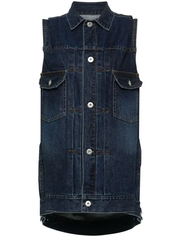 Sacai Sleeveless Denim Vest