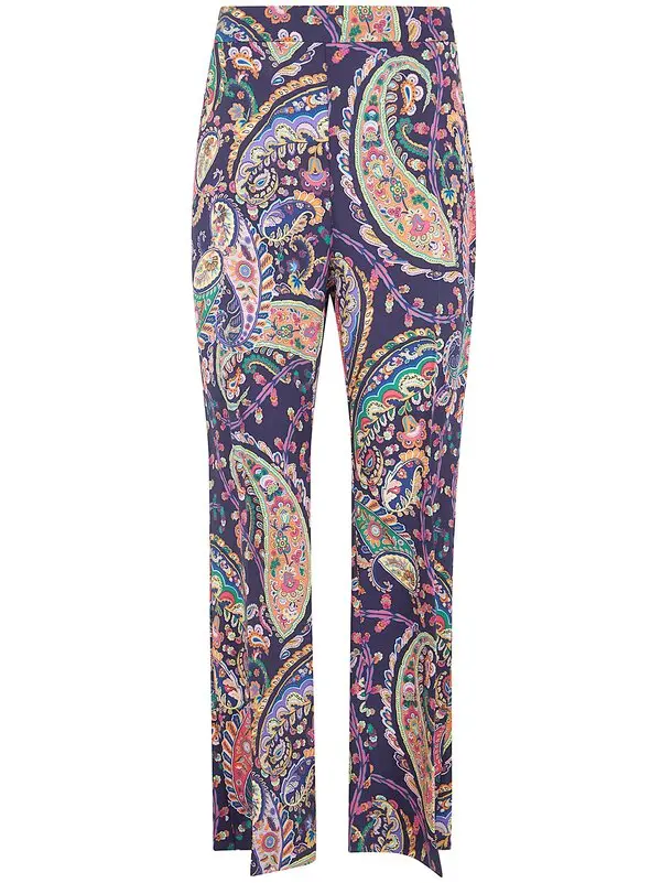 Etro Printed Straight Trousers