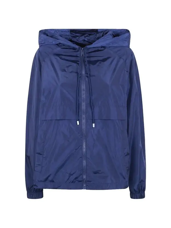 SEMICOUTURE Nylon Hooded Jacket - Blue