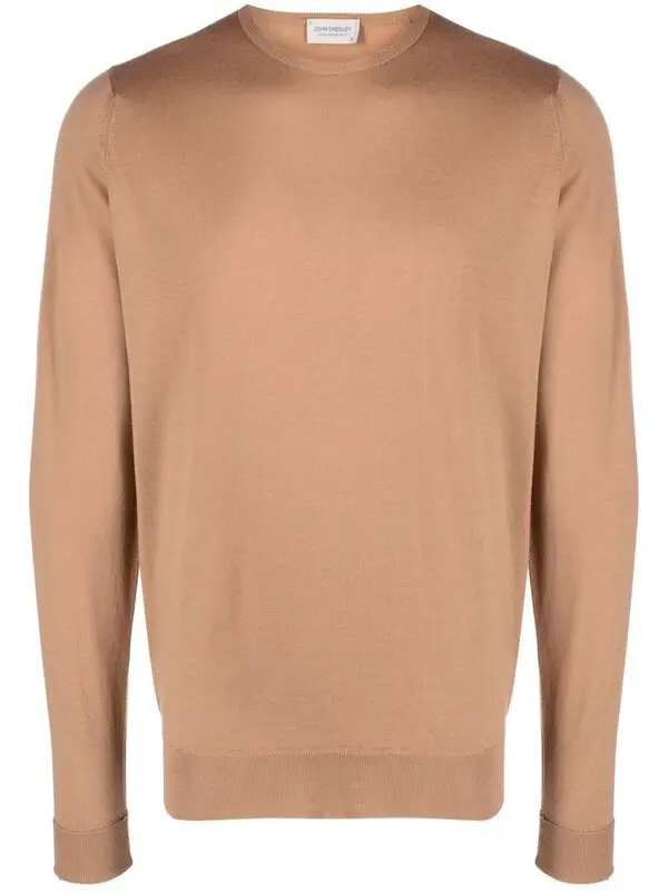 John Smedley Marcus Long Sleeve Pullover - Brown