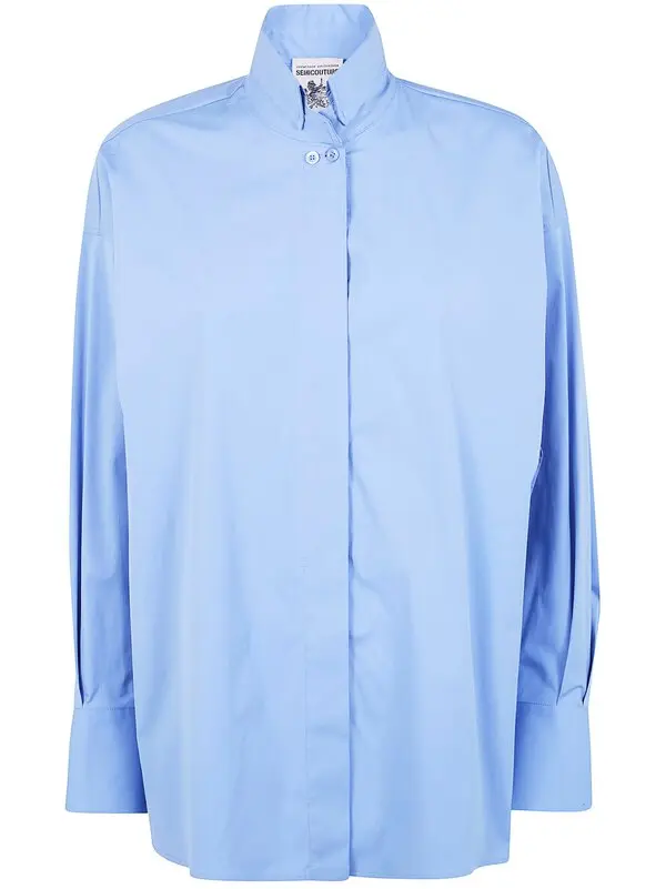 SEMICOUTURE Classic Shirt - Blue