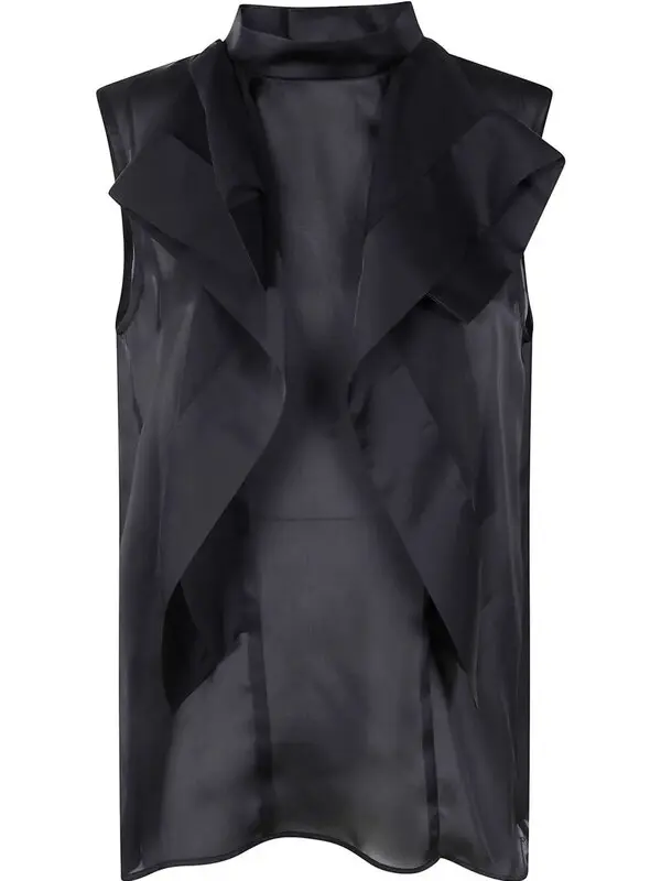 Sacai Satin X Chiffon Pullover