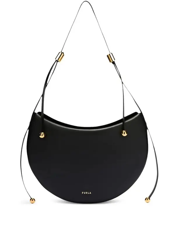 Furla Moonstone Medium Shoulder Bag - Black