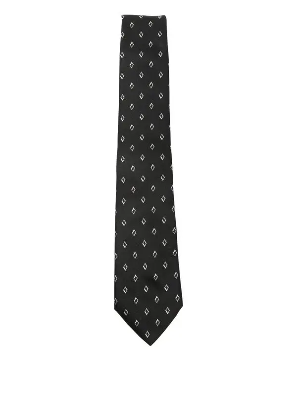 Emporio Armani Rhombus Tie - Black