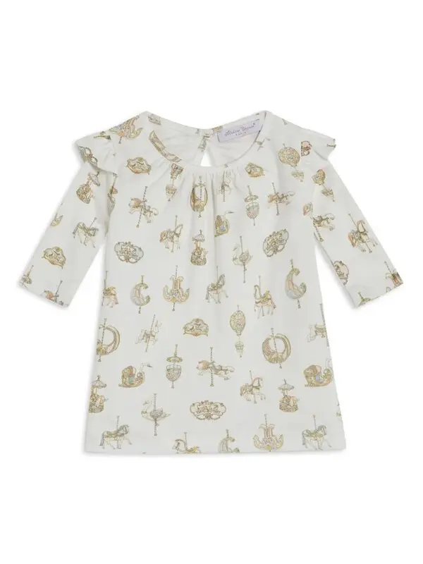 ATELIER CHOUX Carousel Print Jersey Dress