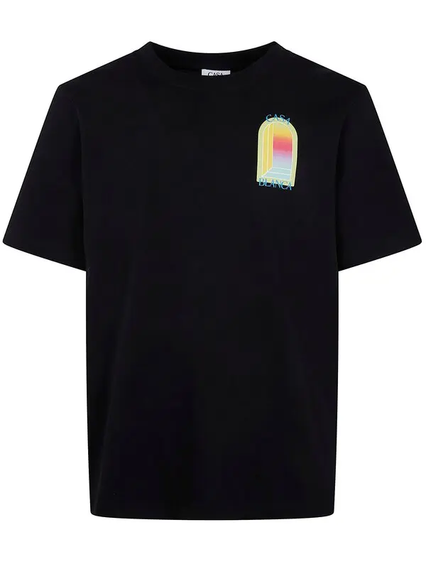 Casablanca L`arche Print" Classic T-shirt - Black