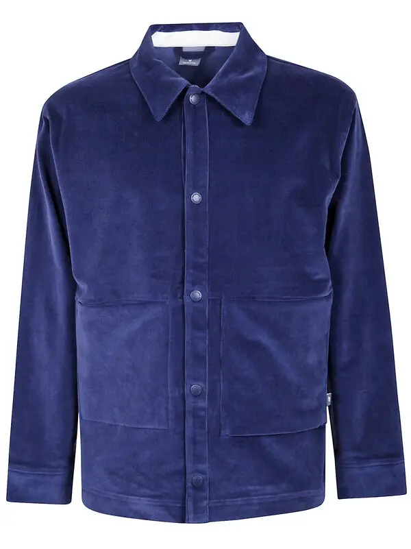 NEW BALANCE Stretch Corduroy" Overshirt - Blue