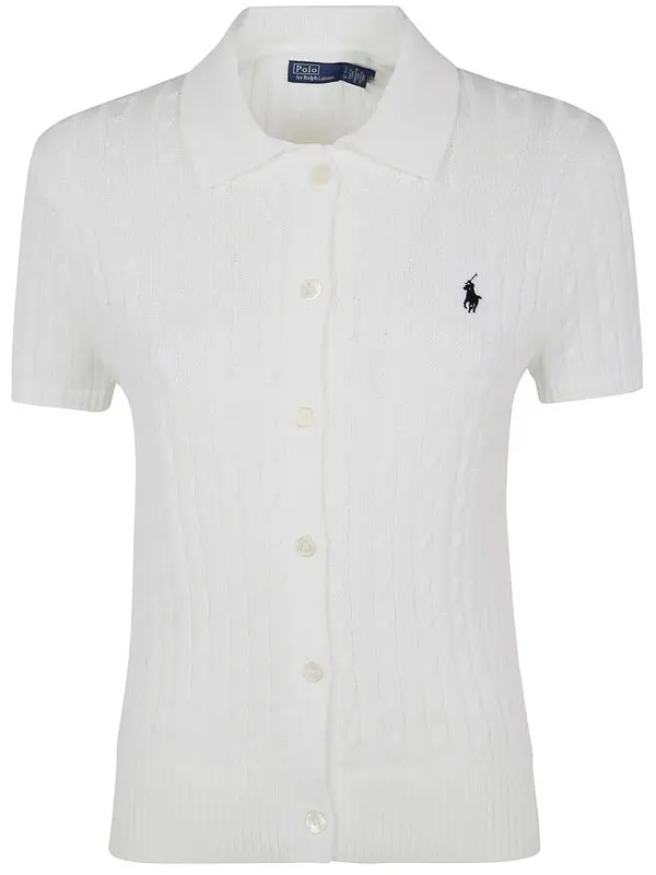 Polo Ralph Lauren Cardigan Short Sleeve - White