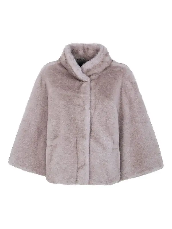 DRHOPE Fake Fur Jacket - White