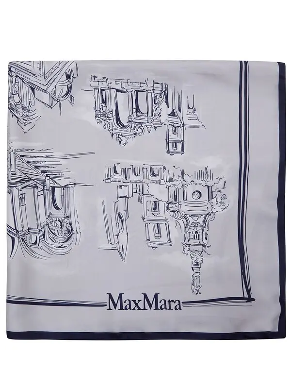 Max Mara Mxacarre Napoli" Classic Foulard - Multi