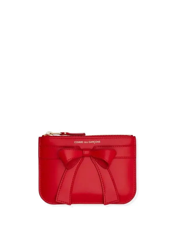 Comme Des Garçons Big Bow 145x105 Mm" Wallet - Red