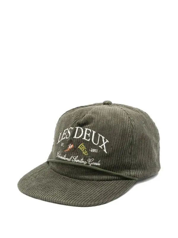 LES DEUX Ivy League Corduroy" Cap - Brown