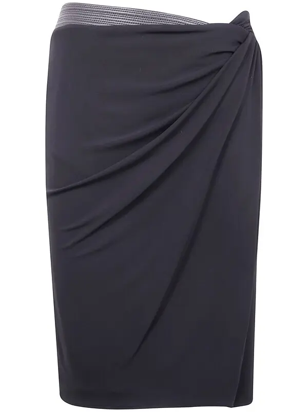 Versace Stretch Crepe Jersey Skirt