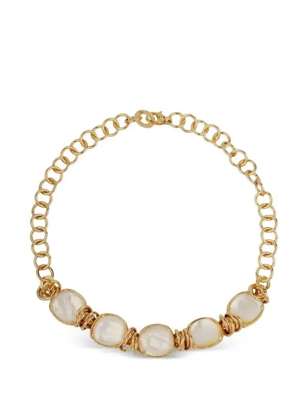Gas Bijoux Sirena Mother Of Pearl Plated Necklace - Metallic