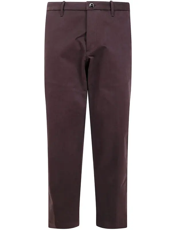 NINE:INTHE:MORNING Giove Piatto Slim Trouser - Brown