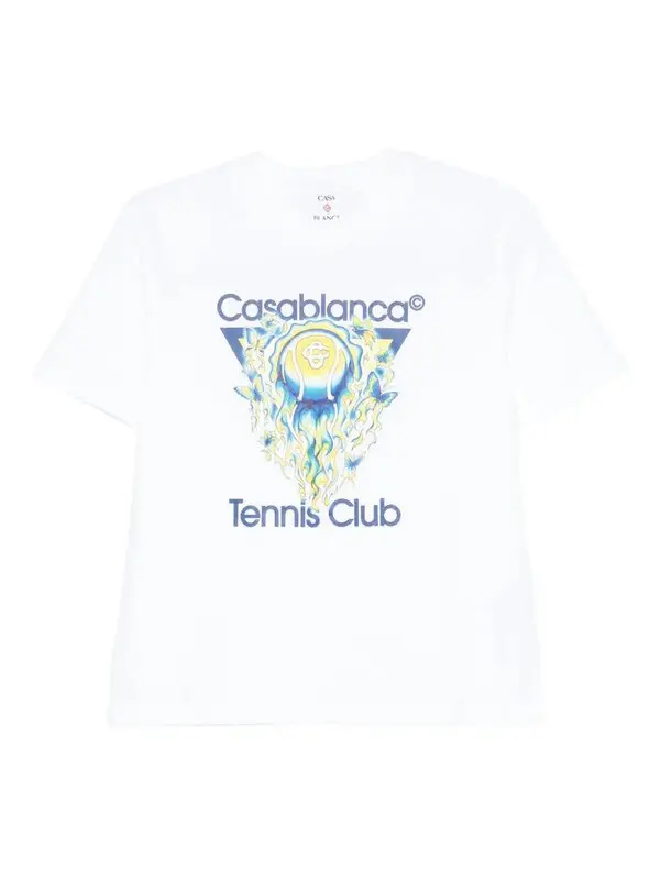 Casablanca Tennis Club Icon T-shirt - White