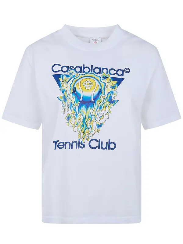 Casablanca Tennis Club Icon T-shirt - White