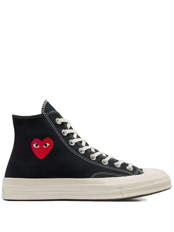 Play Comme Des Garcon Chuck Taylor 70 High-top Sneakers - Black