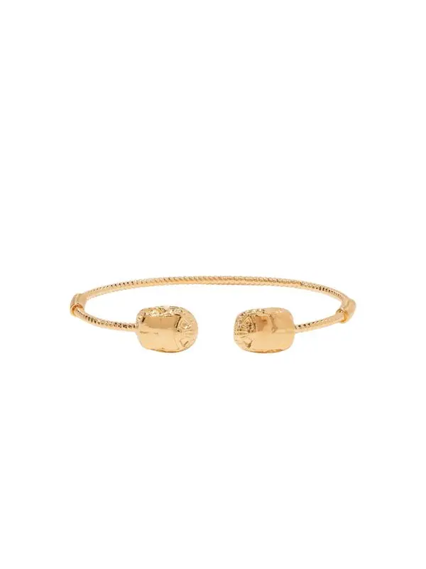 Gas Bijoux Brac Duality Scara Torsade Gold Plated Bracelet - Metallic