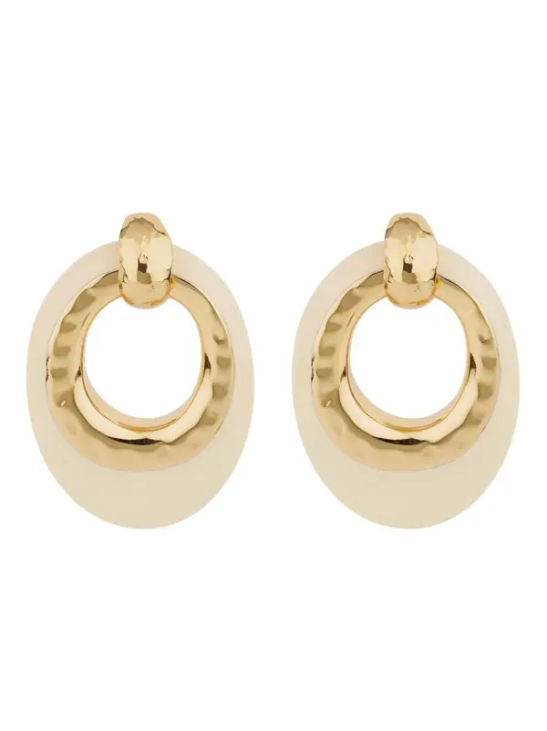 Gas Bijoux Selva Gold Plated And Acetate Earrings - Metallic