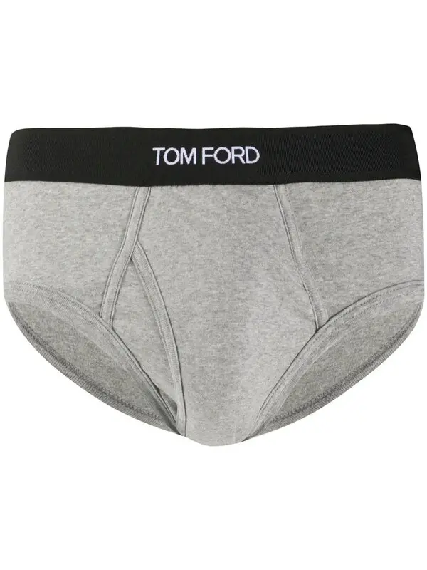 TOM FORD UNDERWEAR Brief Cotton Stetch Jersey - Gray