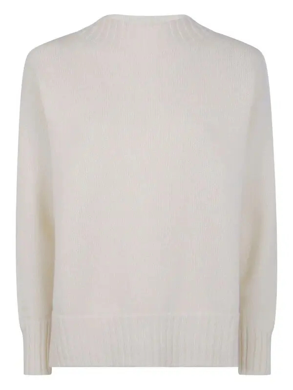 DRUMOHR Long Sleeve Crew Neck Sweater - Beige