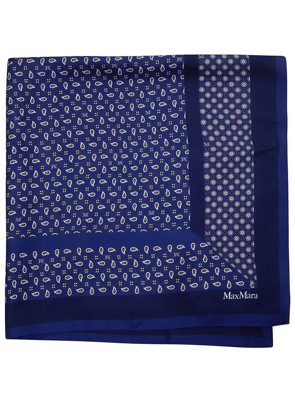 Max Mara Classic Foulard - Blue