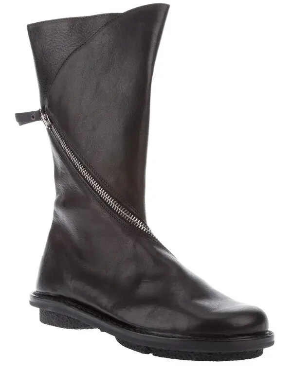 TRIPPEN Asymmetrical Zip Up Boots